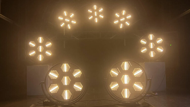 7x60W LED Retro Strobe Background Light for DJ Club Party Theaters ...